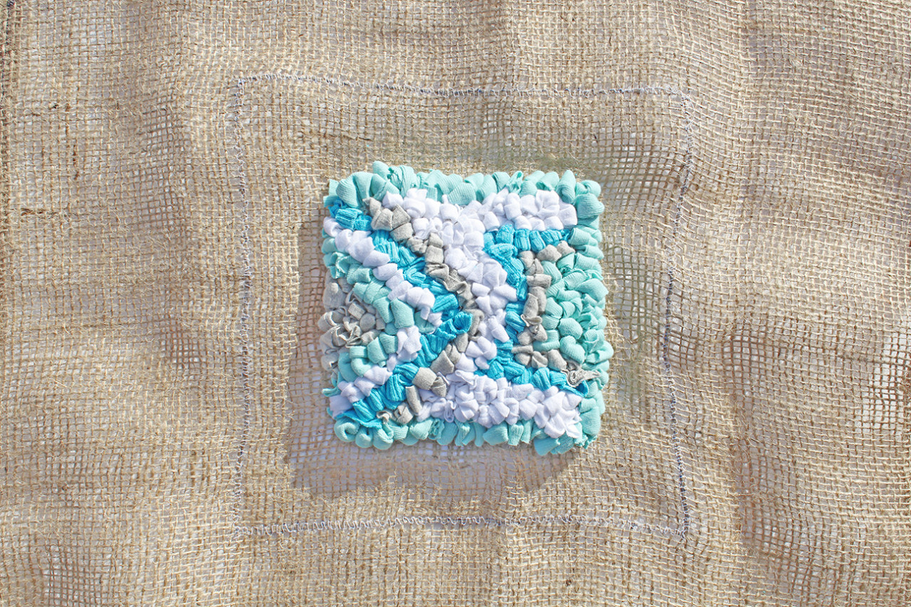 Ragged Life Blog | How To Make Framed Rag Rug Art - Ragged Life Blog