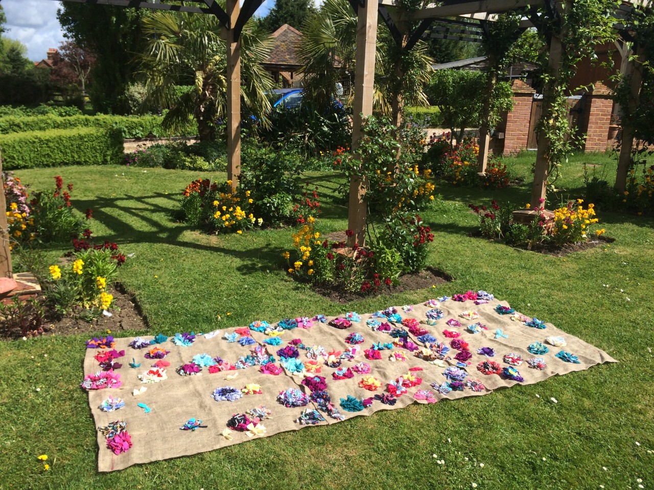 Ragged Life Blog | Eccentric Garden Rag Rug - Ragged Life Blog