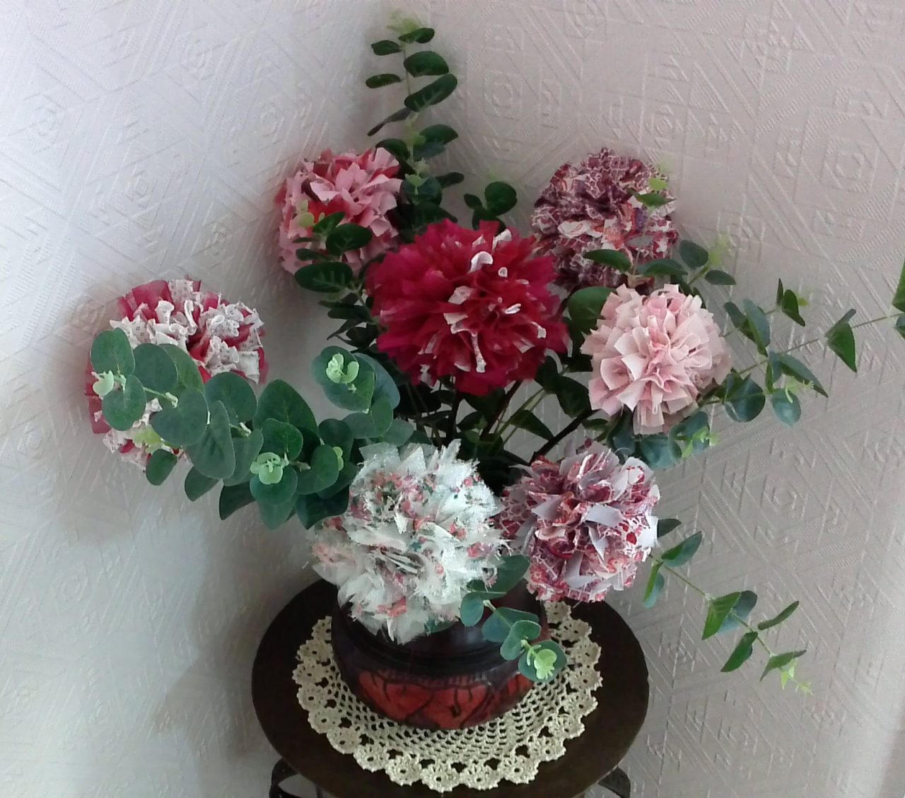 Ragged Life Blog | Rag Rug Bouquet of Flowers - Ragged Life Blog