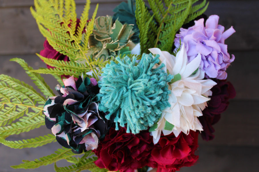 Ragged Life Blog | Rag Rug Bouquet of Flowers - Ragged Life Blog