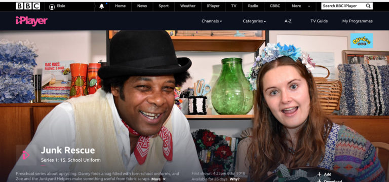 Ragged Life Blog | Rag Rugging on TV - my CBeebies debut on Junk Rescue ...