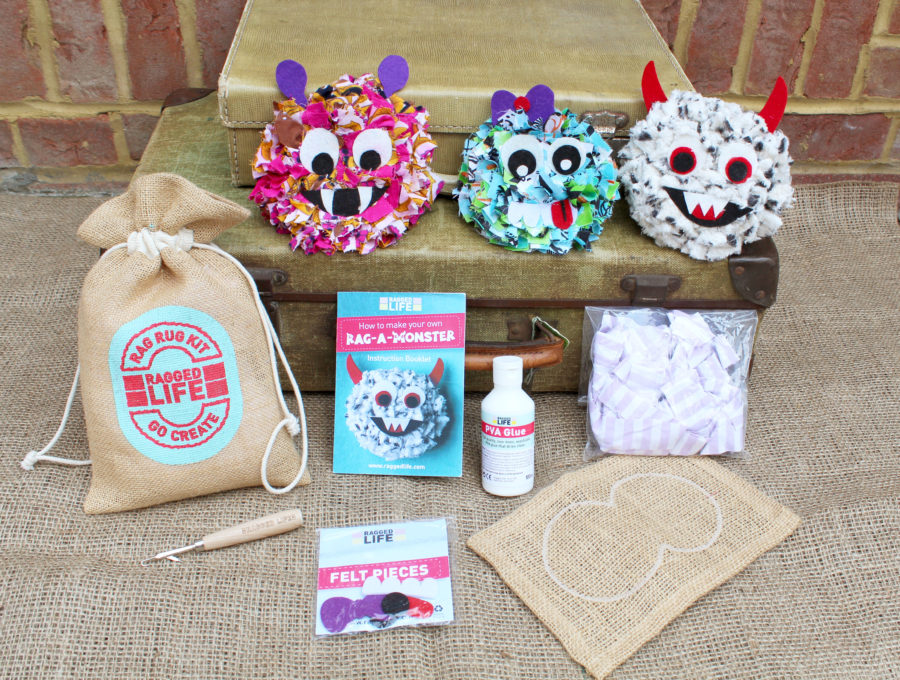 Ragged Life Blog | Rag Rug Kids Kit - Make a Rag-a-Monster - Ragged ...