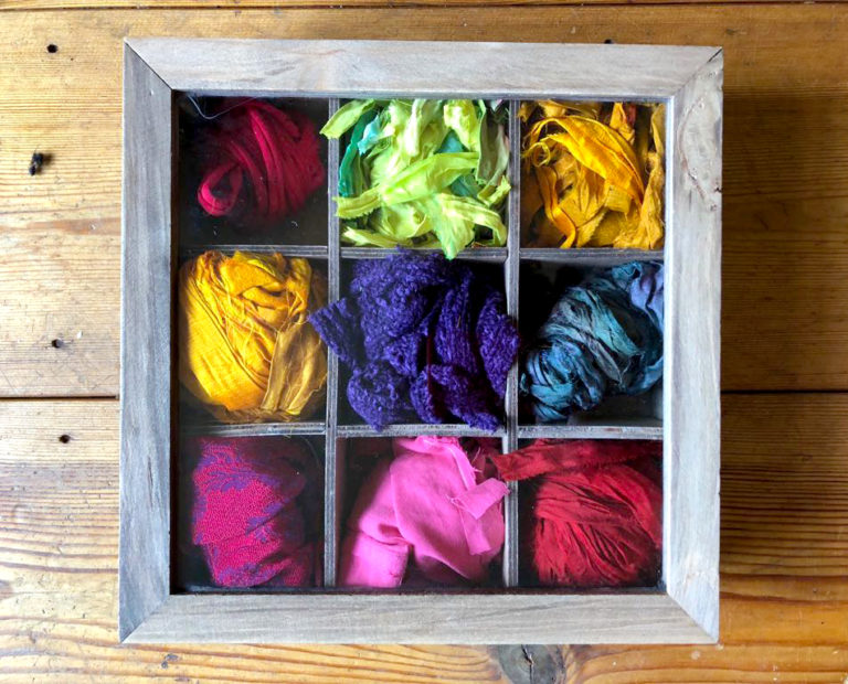 Ragged Life Blog | My Mum's Sari Silk Rag Rug - Ragged Life Blog