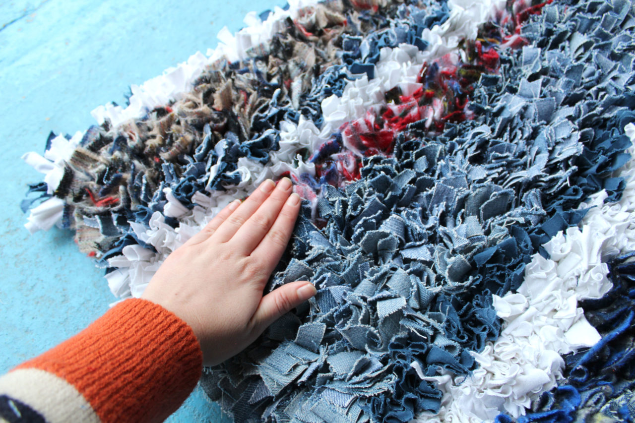 Ragged Life Blog | Denim rag rug - Ragged Life Blog