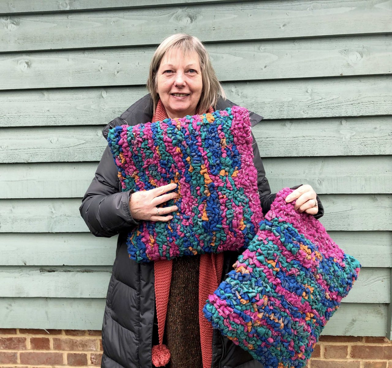 Ragged Life Blog | How to Make a Rag Rug Cushion - Ragged Life Blog ...