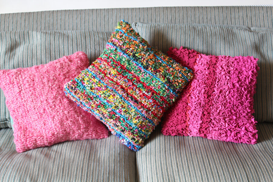 Ragged Life Blog | How to Make a Rag Rug Cushion - Ragged Life Blog ...
