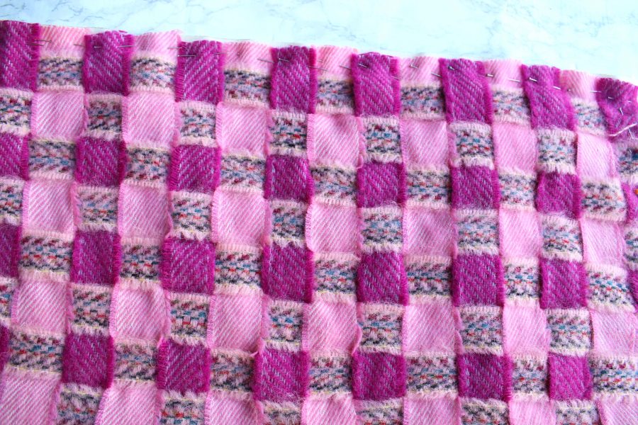 Ragged Life Blog | Ribbon weaving with blanket yarn - Ragged Life Blog
