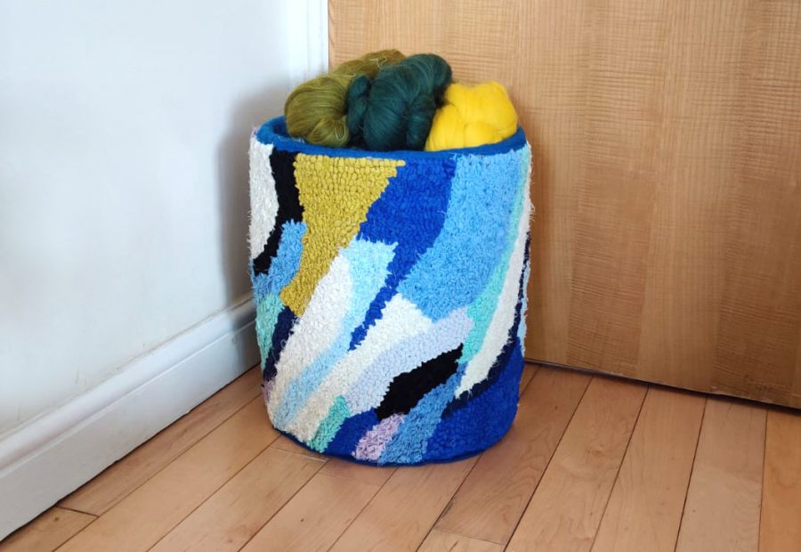 Ragged Life Blog | Making a Rag Rug Laundry Basket - Ragged Life Blog