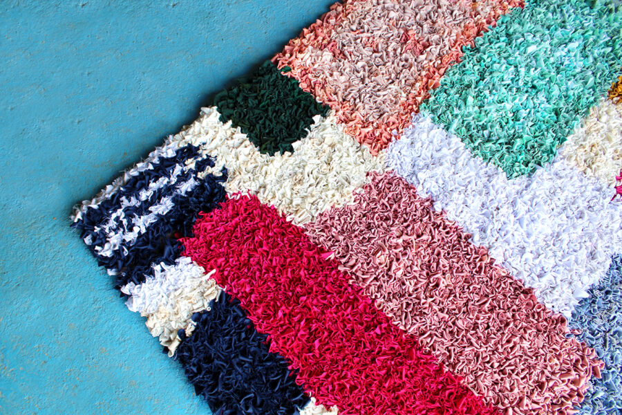 Ragged Life Blog | Watercolour Brushstroke Inspired Rag Rug - Ragged ...