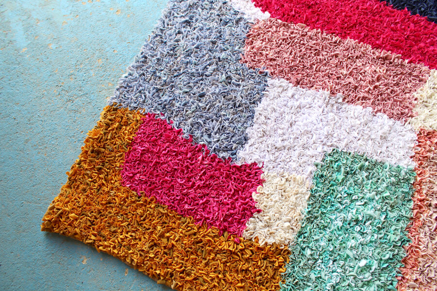 Ragged Life Blog | Watercolour Brushstroke Inspired Rag Rug - Ragged ...