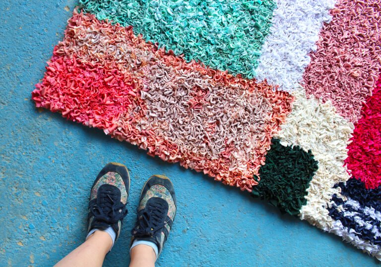 Ragged Life Blog | Watercolour Brushstroke Inspired Rag Rug - Ragged ...