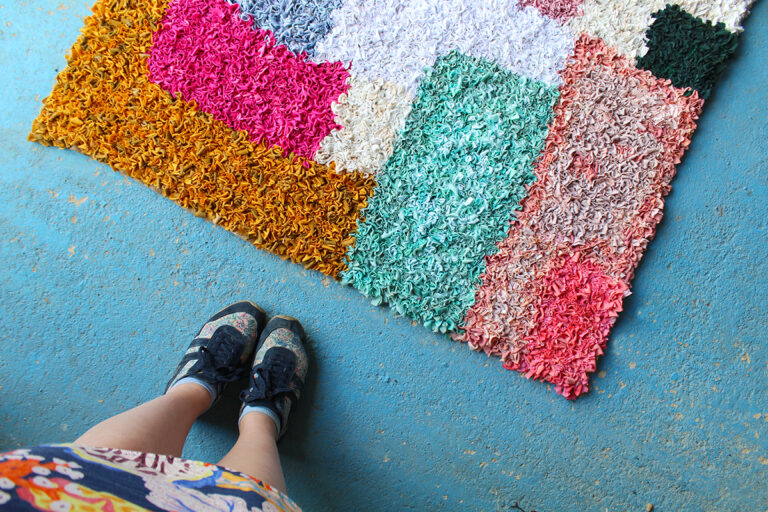 Ragged Life Blog | Watercolour Brushstroke Inspired Rag Rug - Ragged ...