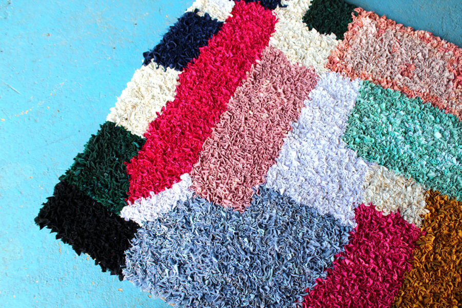 Ragged Life Blog | Watercolour Brushstroke Inspired Rag Rug - Ragged ...