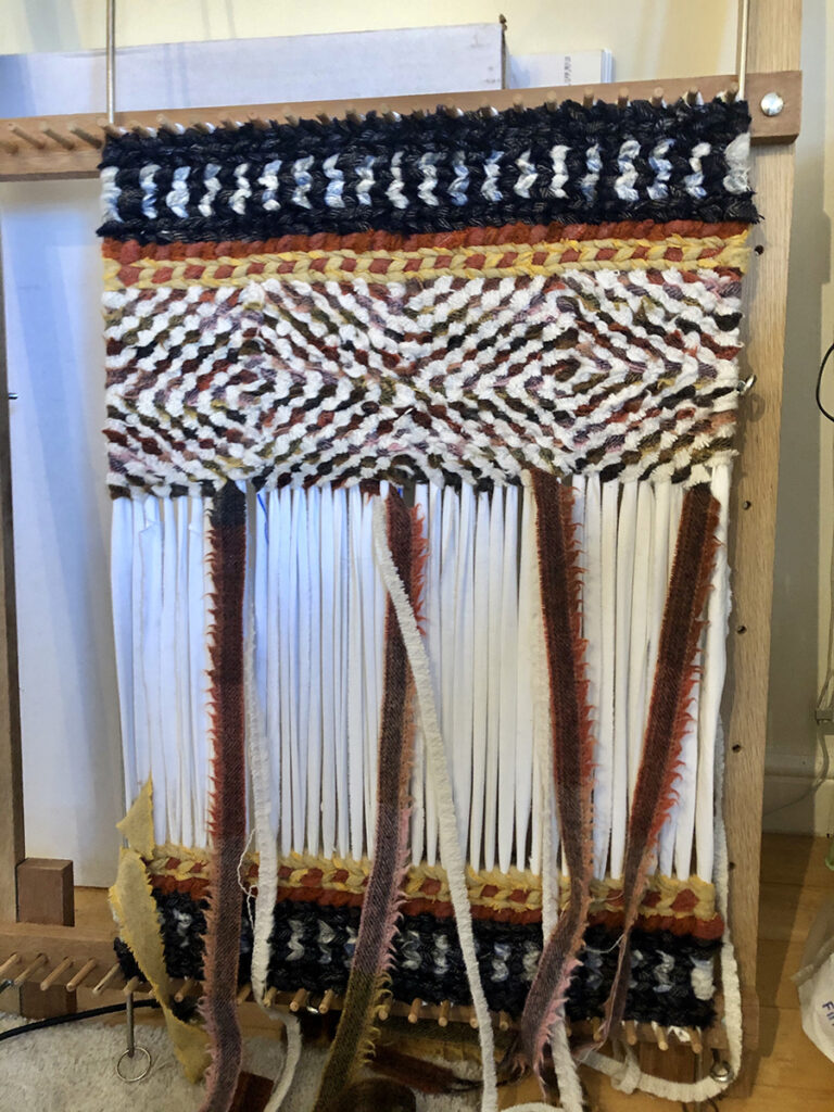 Ragged Life Blog | My First Twined Rag Rug - What I learnt - Ragged ...