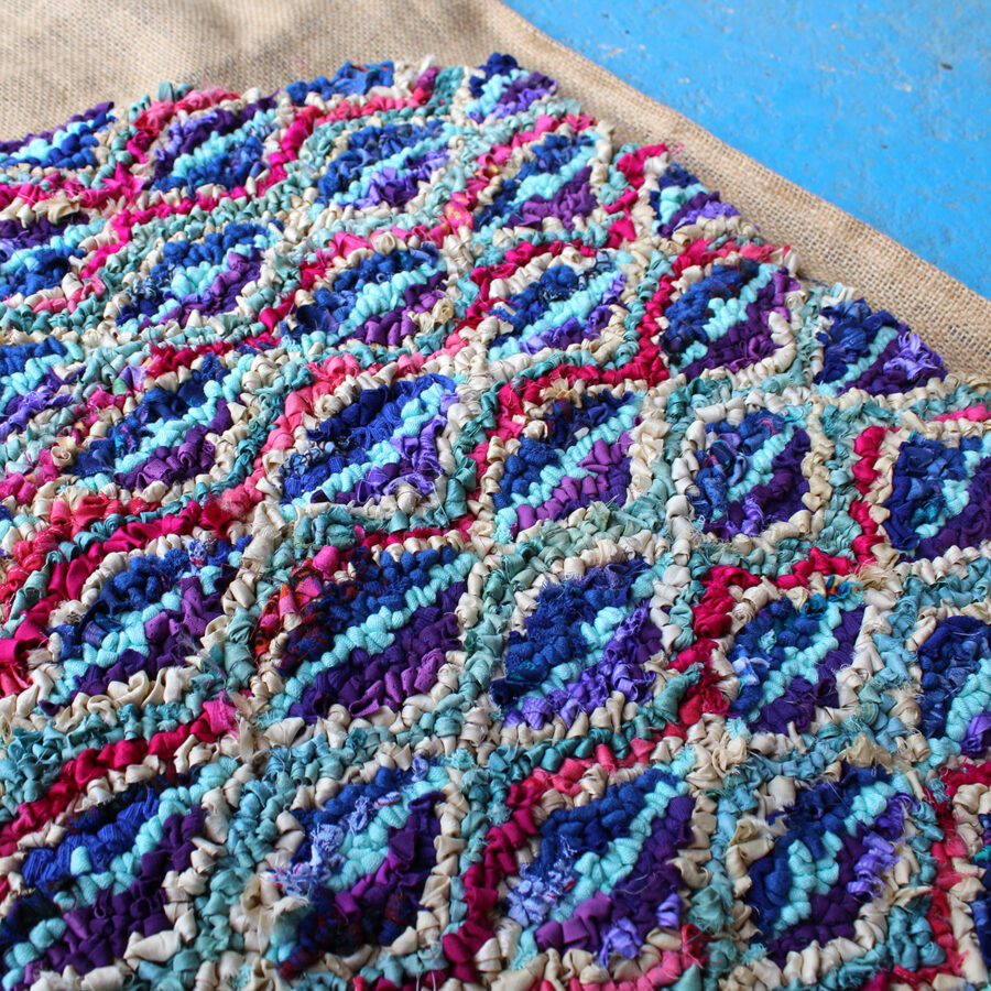 Ragged Life Blog | Upholstering a rag rug chair - Ragged Life Blog